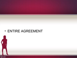 Boilerplate clauses | PPT