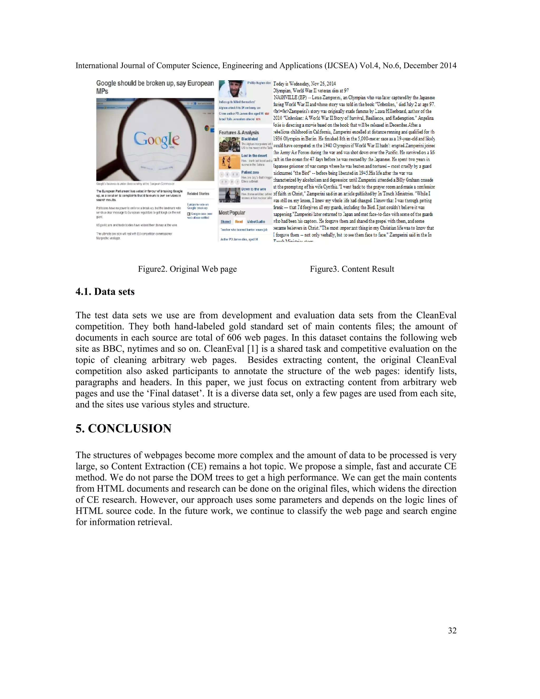 Boilerplate removal and content | PDF | Web Design and HTML | Internet