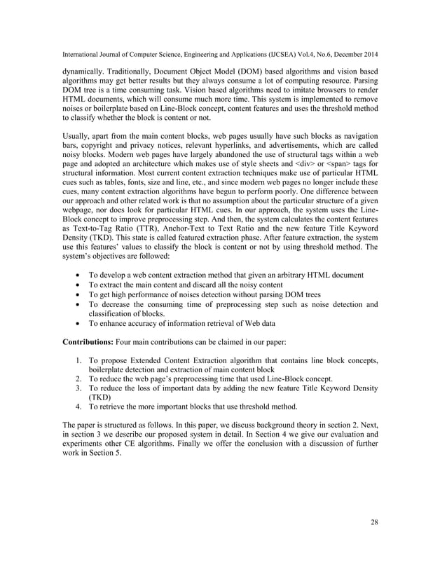 Boilerplate removal and content | PDF | Web Design and HTML | Internet