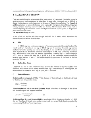 Boilerplate removal and content | PDF | Web Design and HTML | Internet