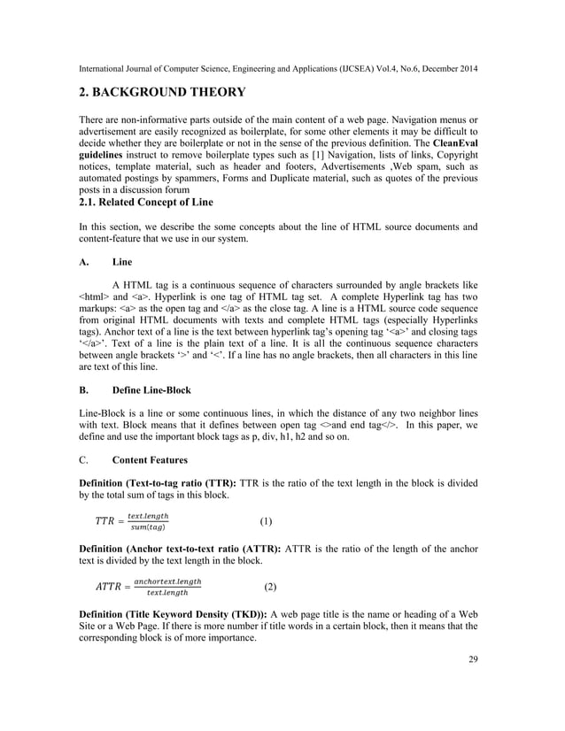 Boilerplate removal and content | PDF | Web Design and HTML | Internet
