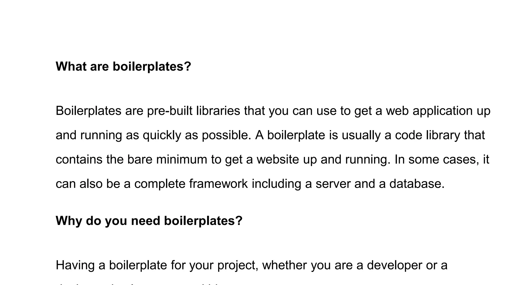 Boilerplates: Step up your Web Development Process | PPTX