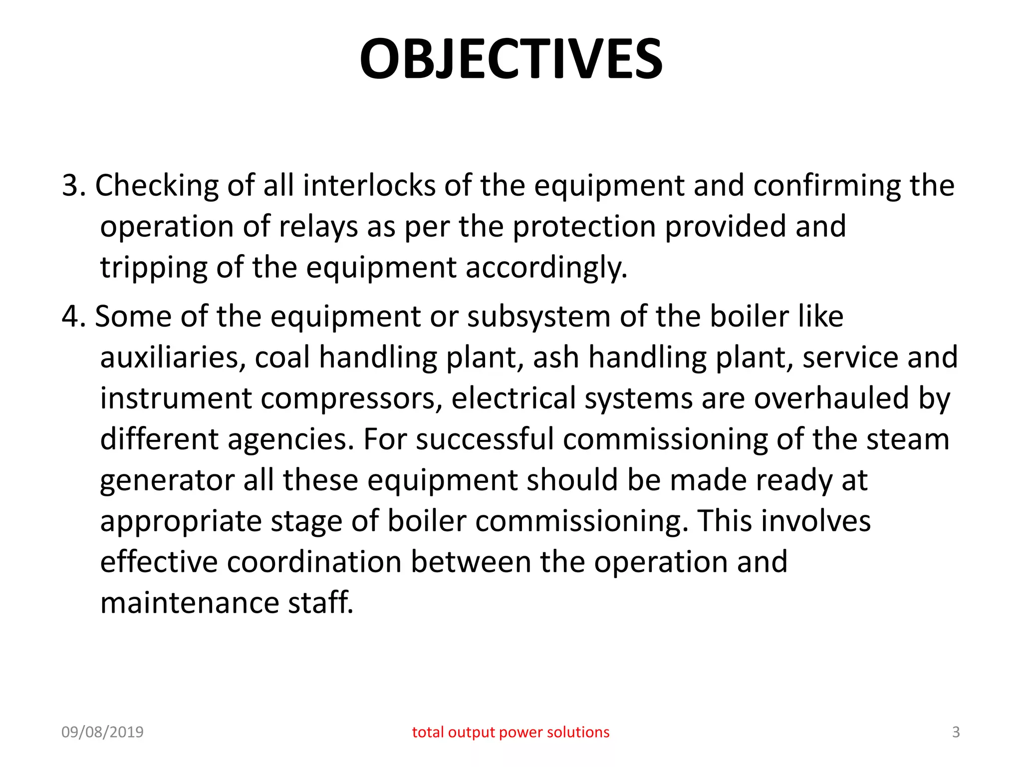 Boiler recommissioning procedure after capital overhaul | PDF