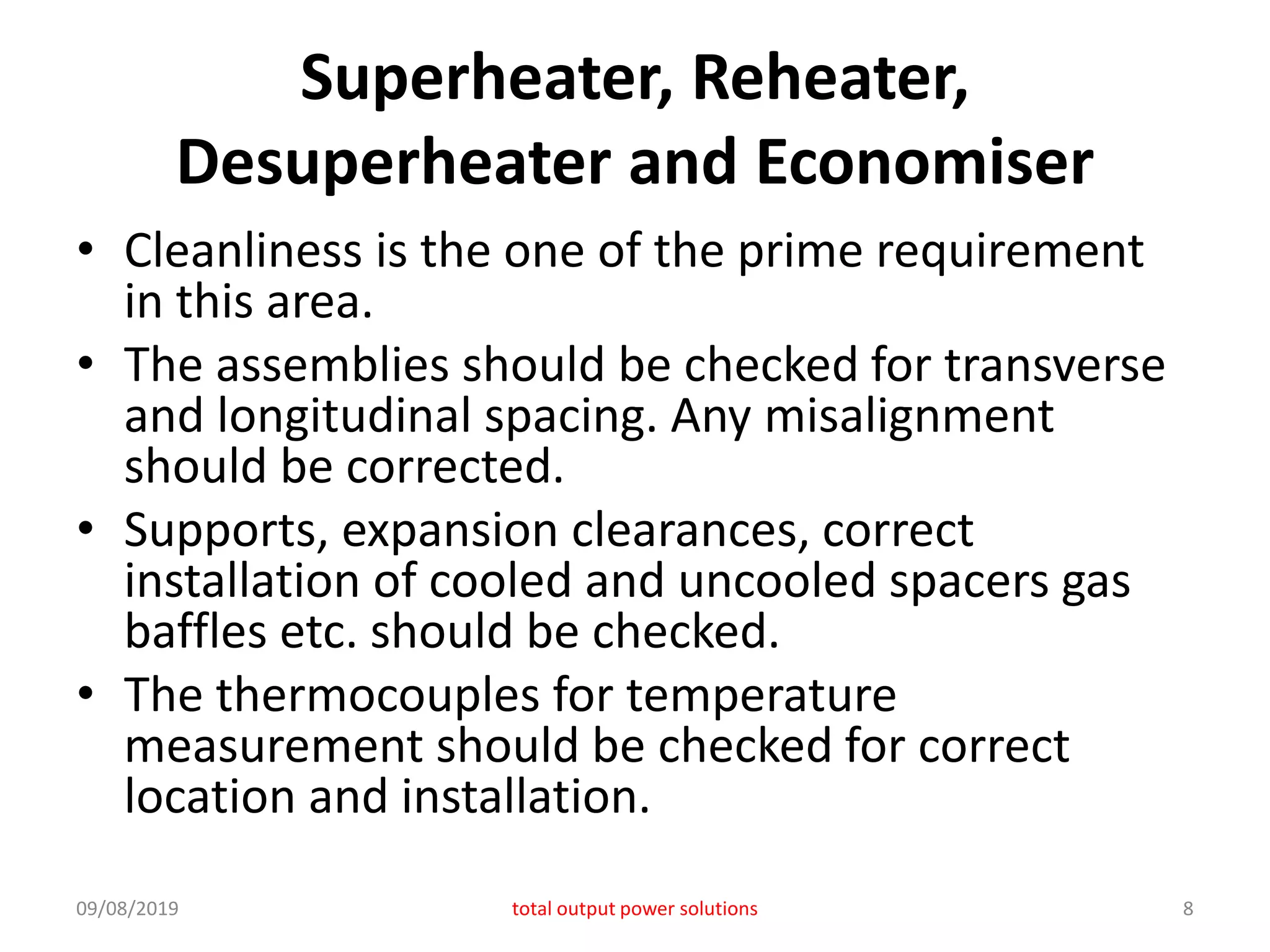 Boiler recommissioning procedure after capital overhaul | PDF