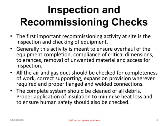 Boiler recommissioning procedure after capital overhaul | PDF | Auto ...