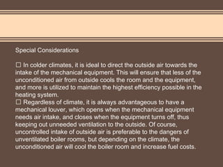 Boiler room – increase ventilation | PPT