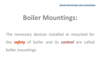 Boilers mounting and accesories | PPT