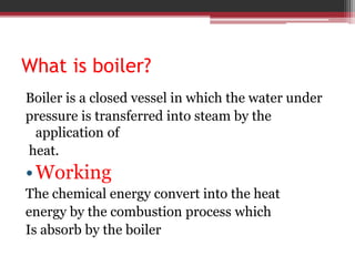 Boiler's | PPTX | Chemistry | Science