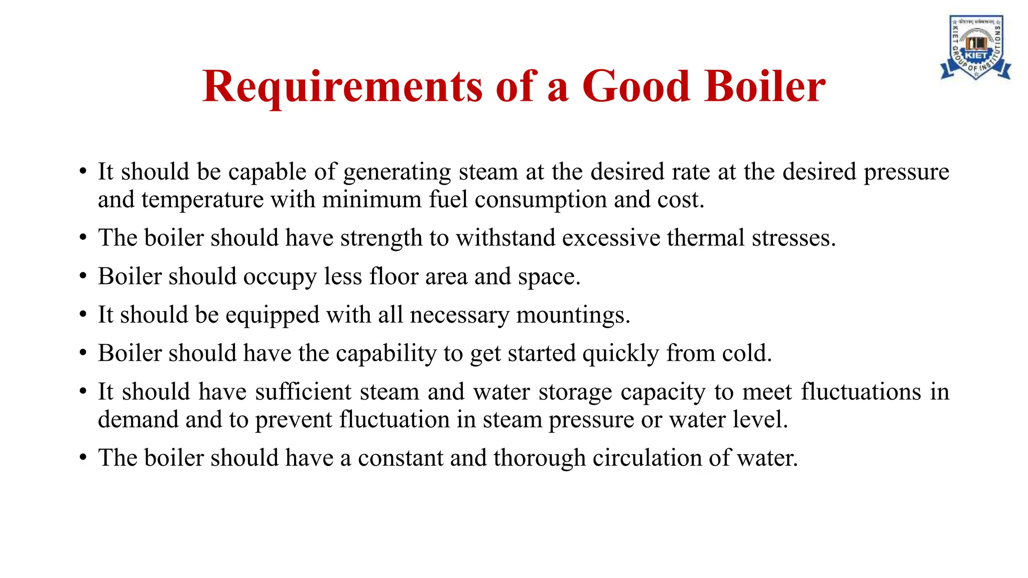 Boilers: classification, performance parameters, Draught and its calculations, | PPTX ...