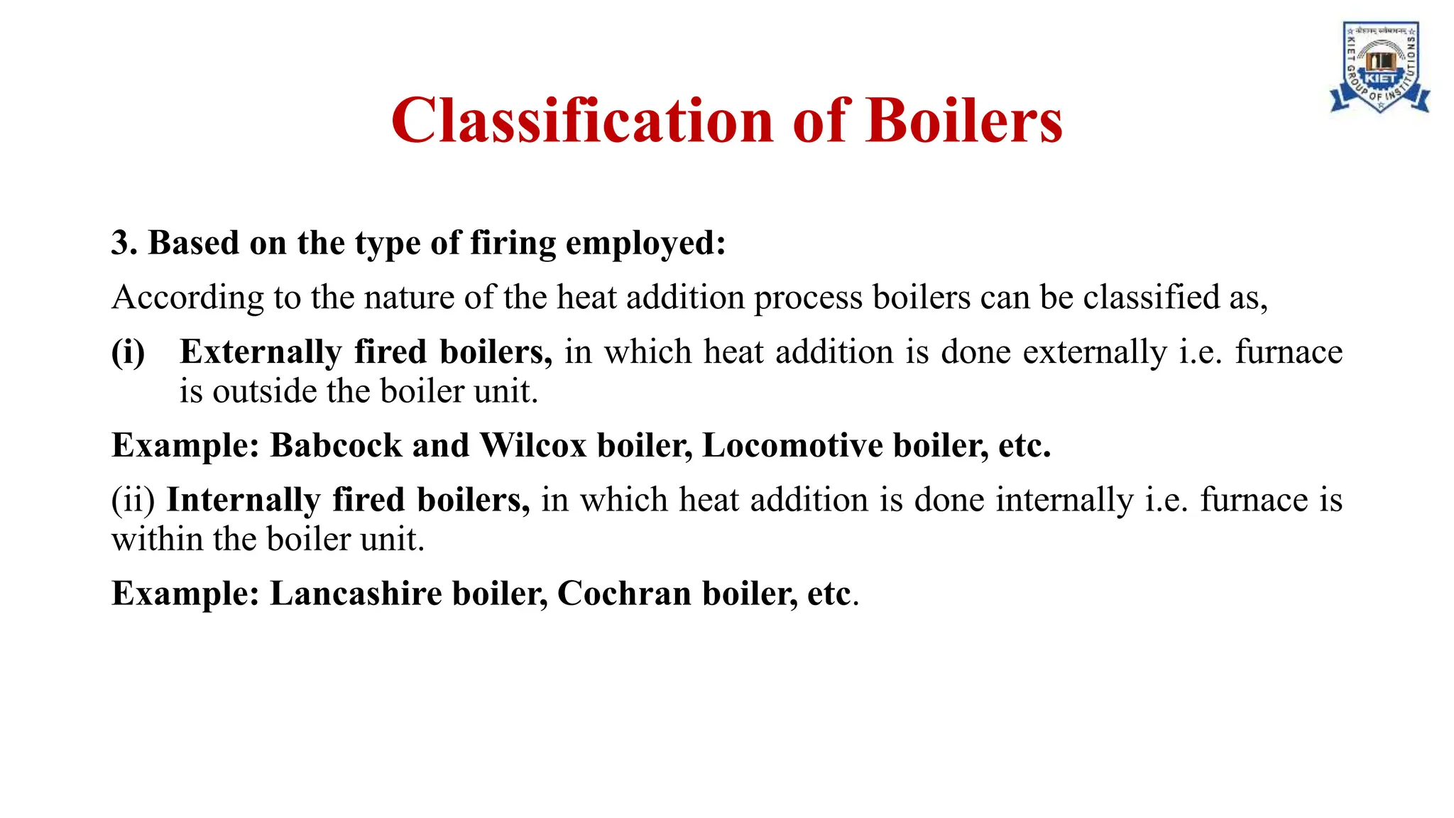 Boilers: classification, performance parameters, Draught and its calculations, | PPTX ...