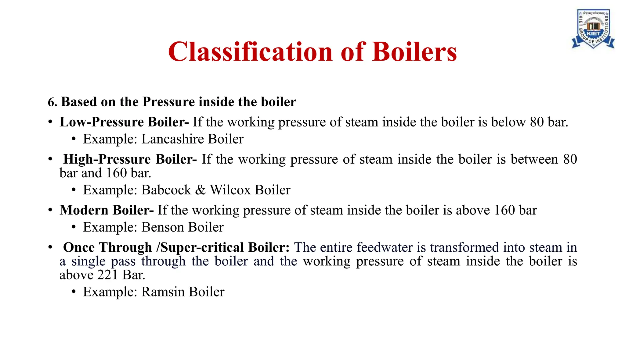 Boilers: classification, performance parameters, Draught and its calculations, | PPTX ...