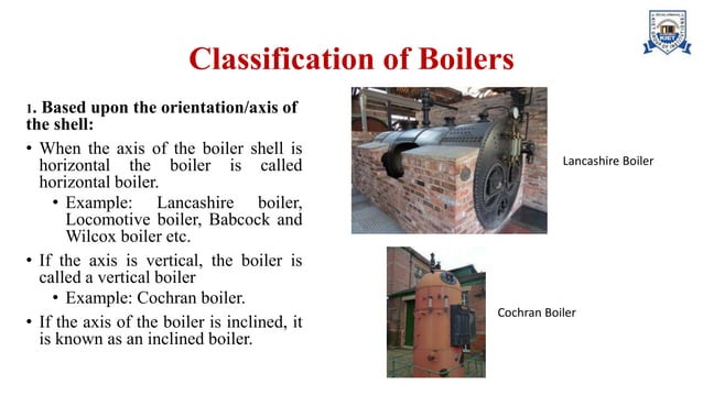 Boilers: classification, performance parameters, Draught and its calculations, | PPTX ...
