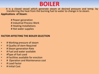 Boilers ppt (energy conversion) | PPT