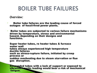 Boiler Tube Oil Failures in Pulverized fuel fired boilers | PPTX