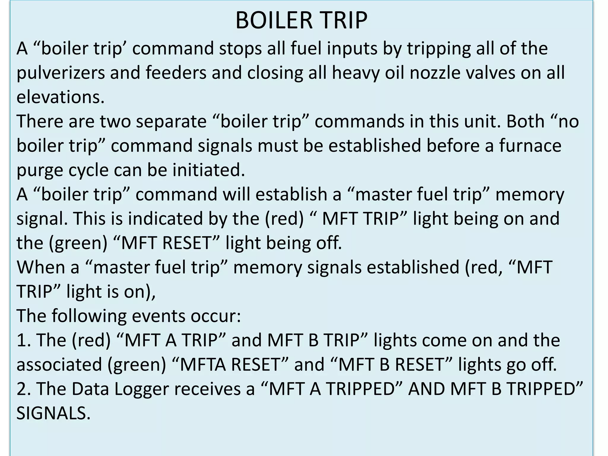 boiler turbine emergency | PPTX