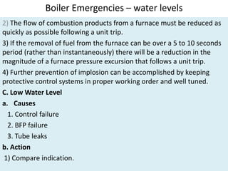 boiler turbine emergency | PPTX