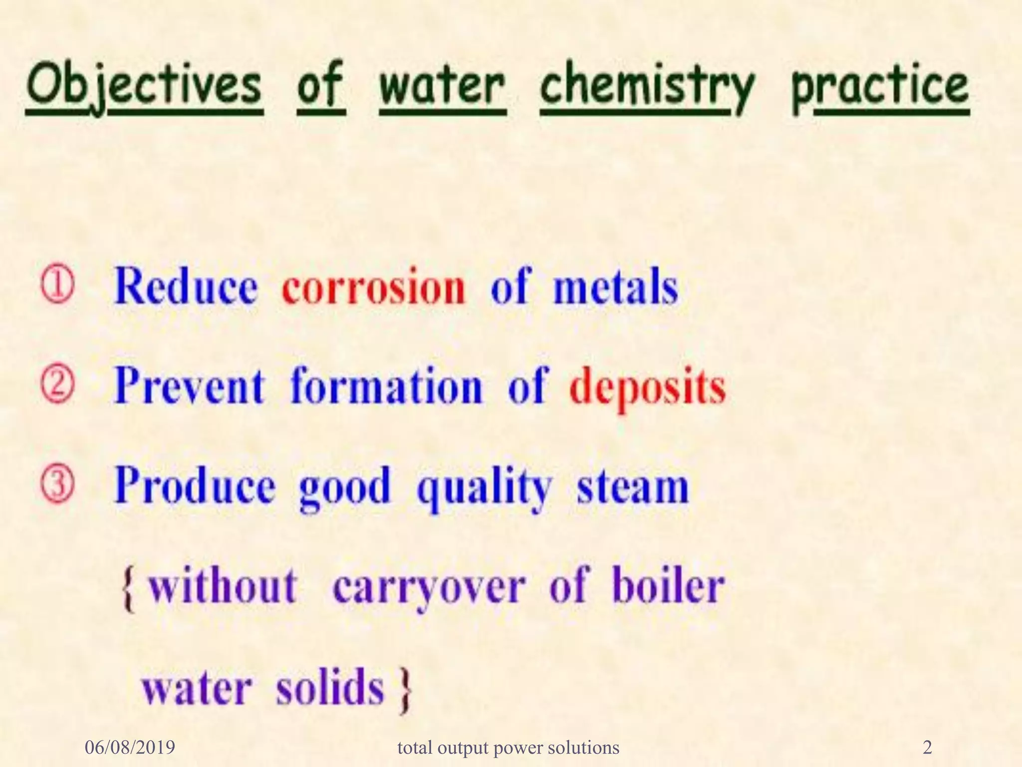 Boiler Water Chemistry for Large PF Fired Boilers in TPS. | PDF