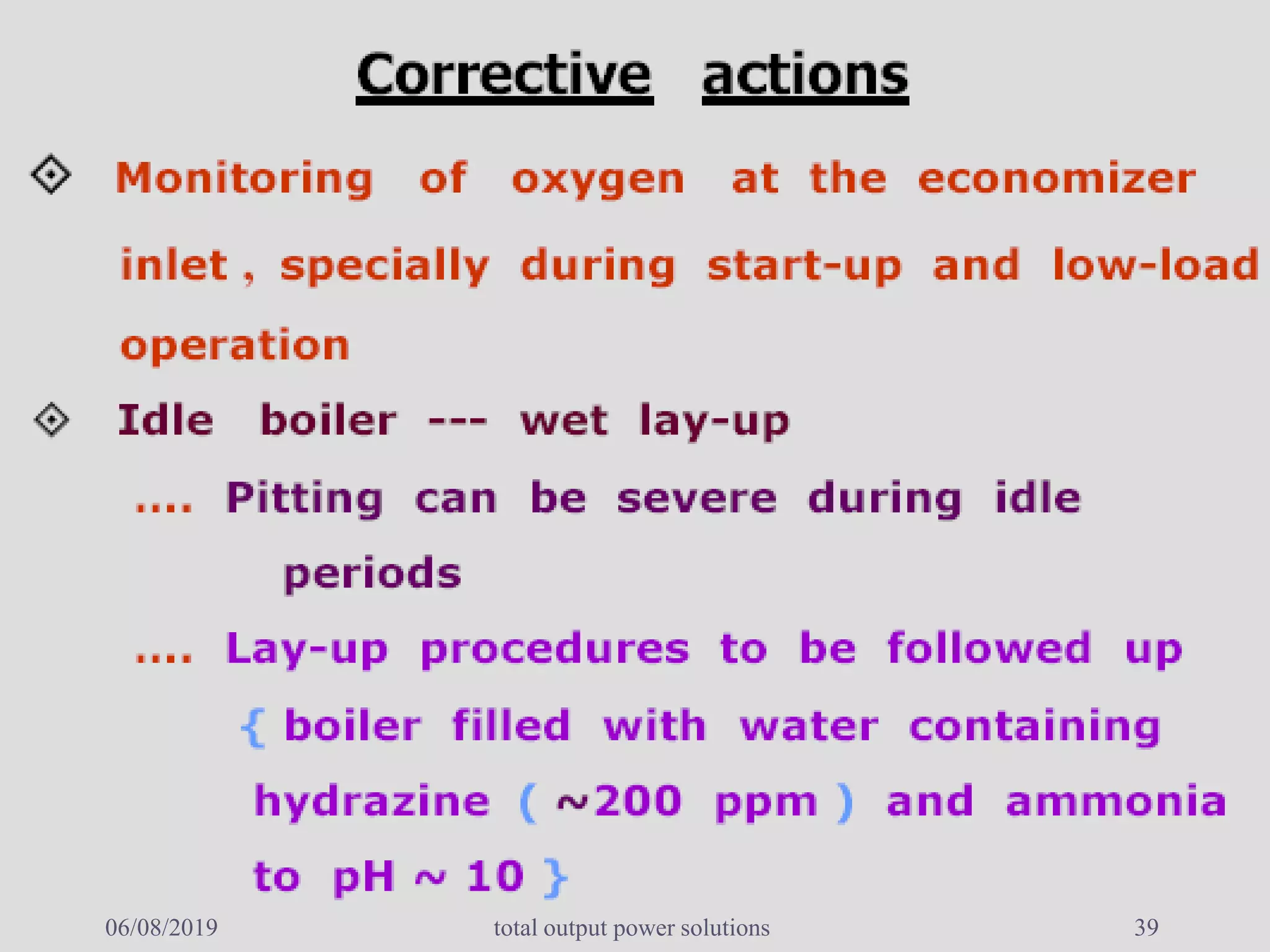 Boiler Water Chemistry for Large PF Fired Boilers in TPS. | PDF
