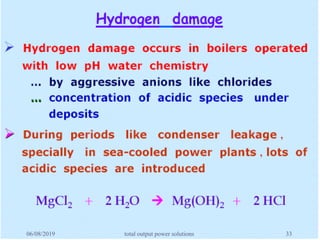 Boiler Water Chemistry for Large PF Fired Boilers in TPS. | PDF
