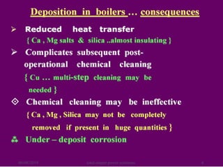 Boiler Water Chemistry for Large PF Fired Boilers in TPS. | PDF