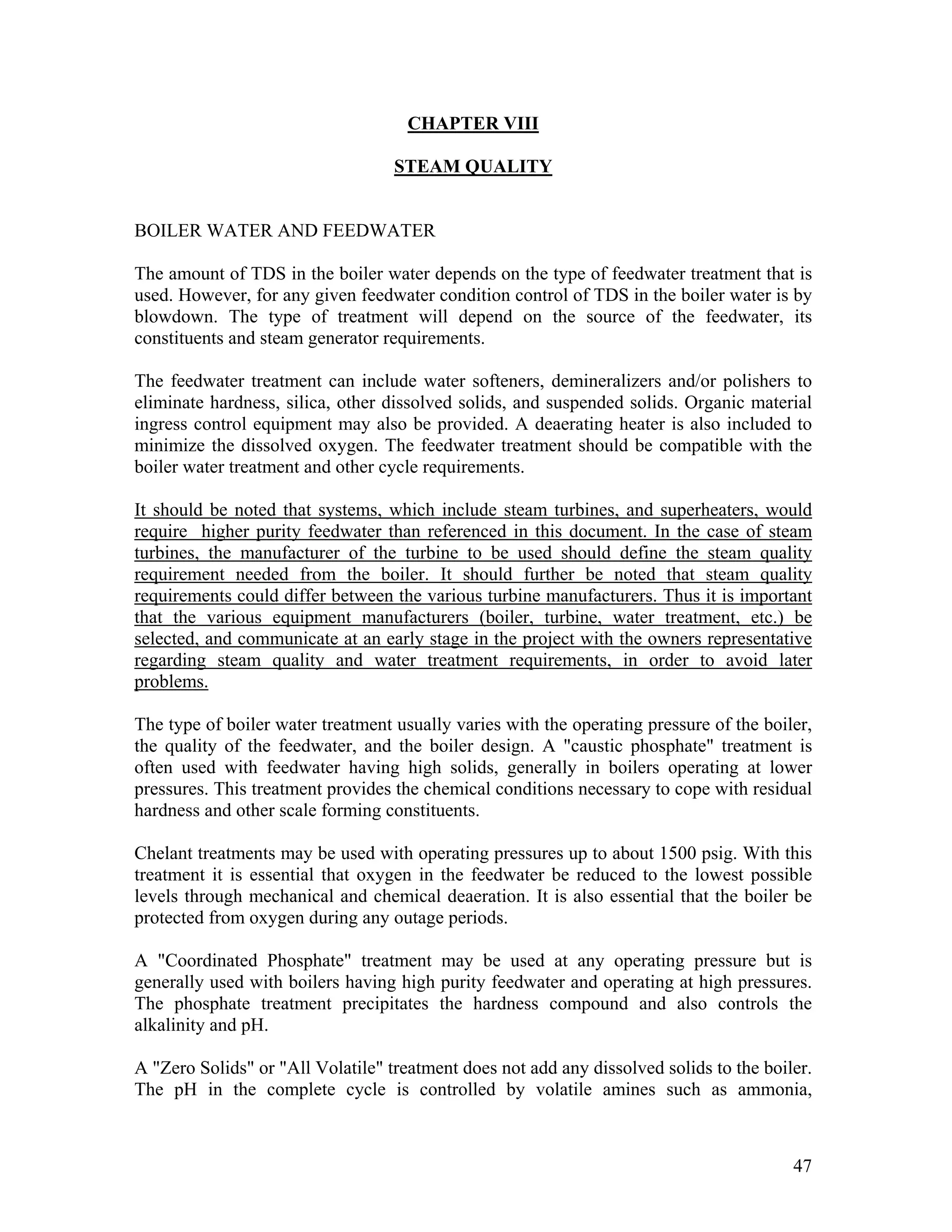 Boiler water quality requirements abma | PDF