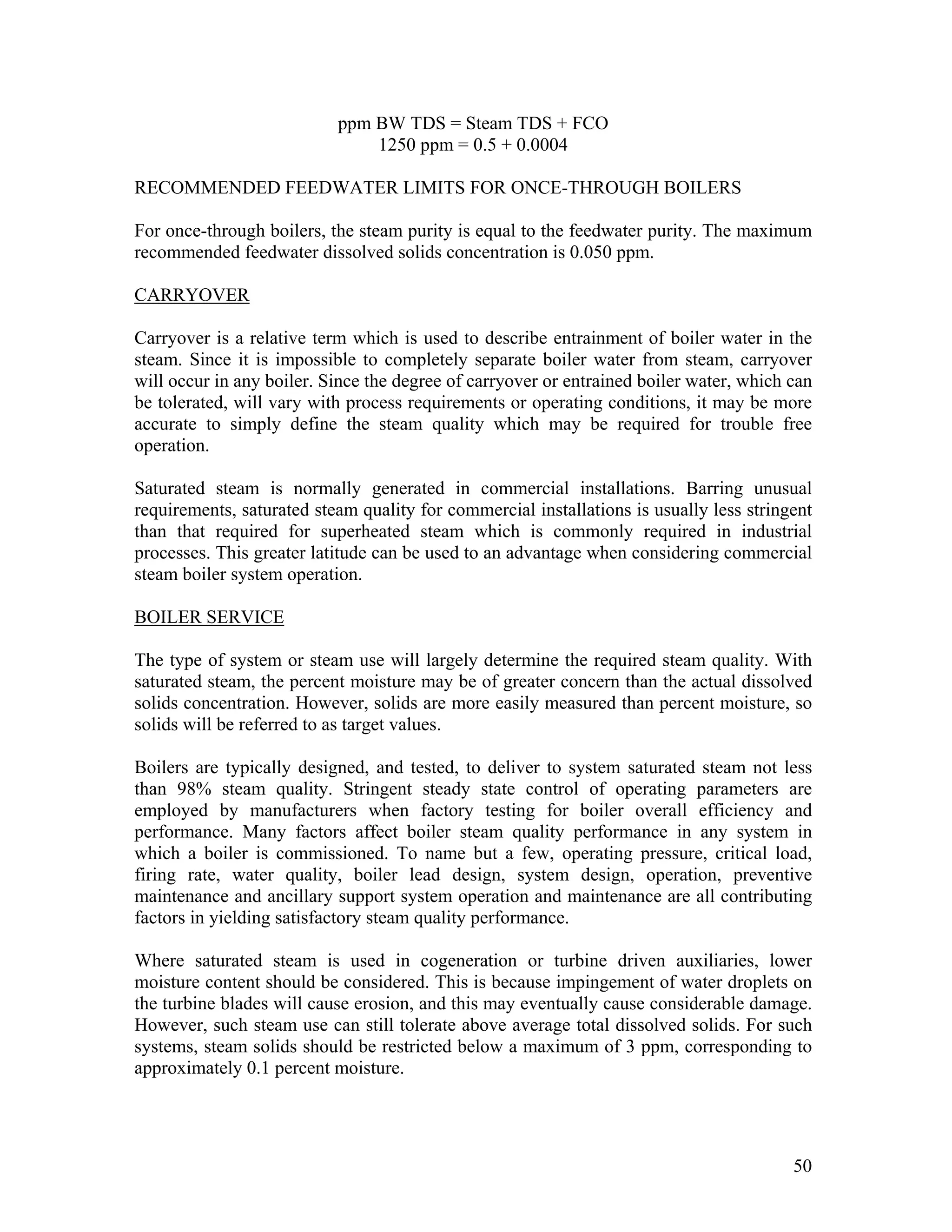 Boiler water quality requirements abma | PDF