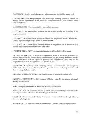 Boiler water quality requirements abma | PDF