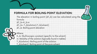 BOILING-POINT ELEVATION/ CHEMISTRY/ ELEVATION | PPTX