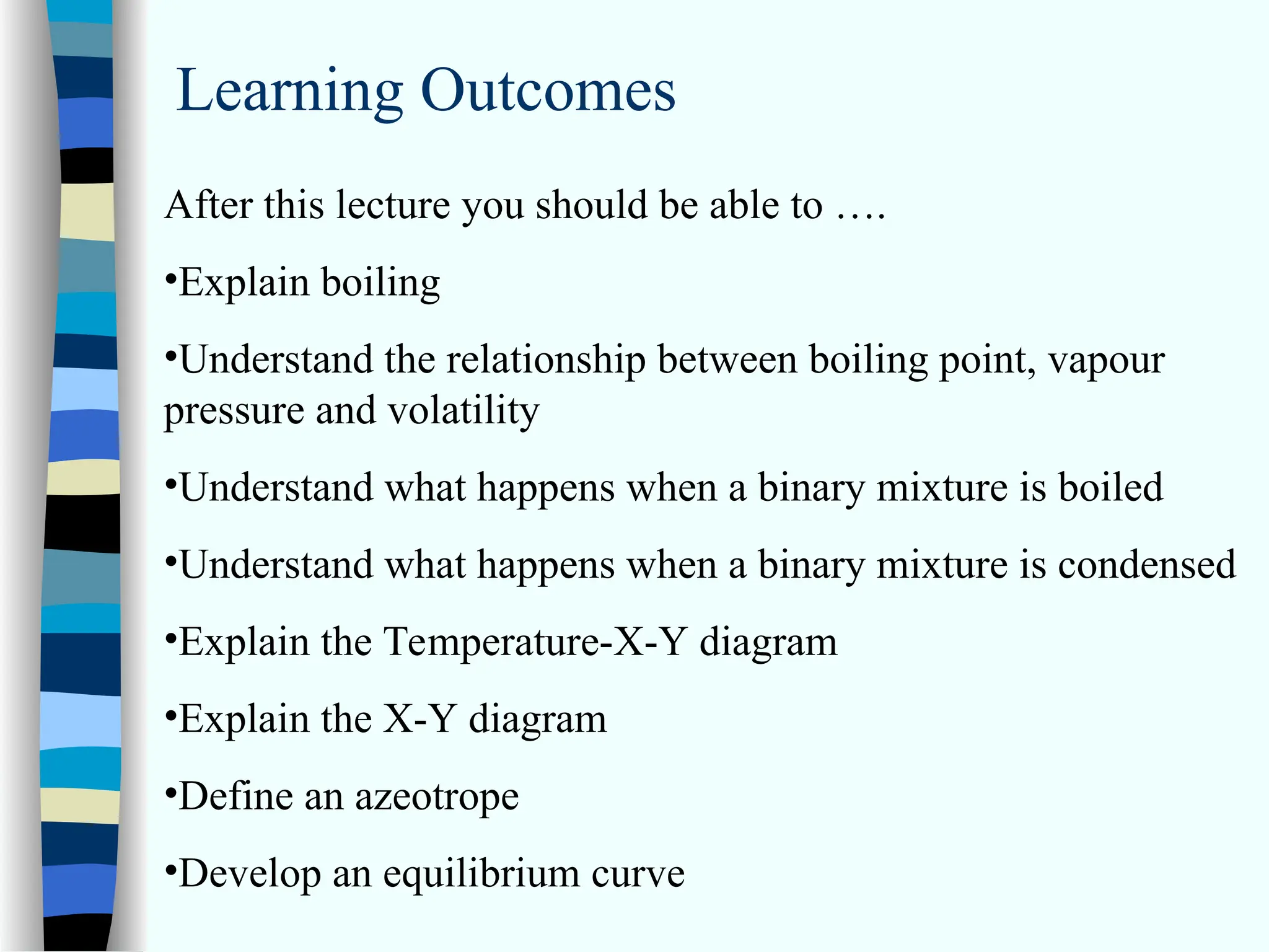 Boiling a mixture along with txy diagram | PPT