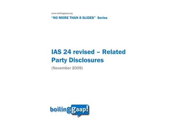 Boilinggaap - IAS 24 revised | PPT