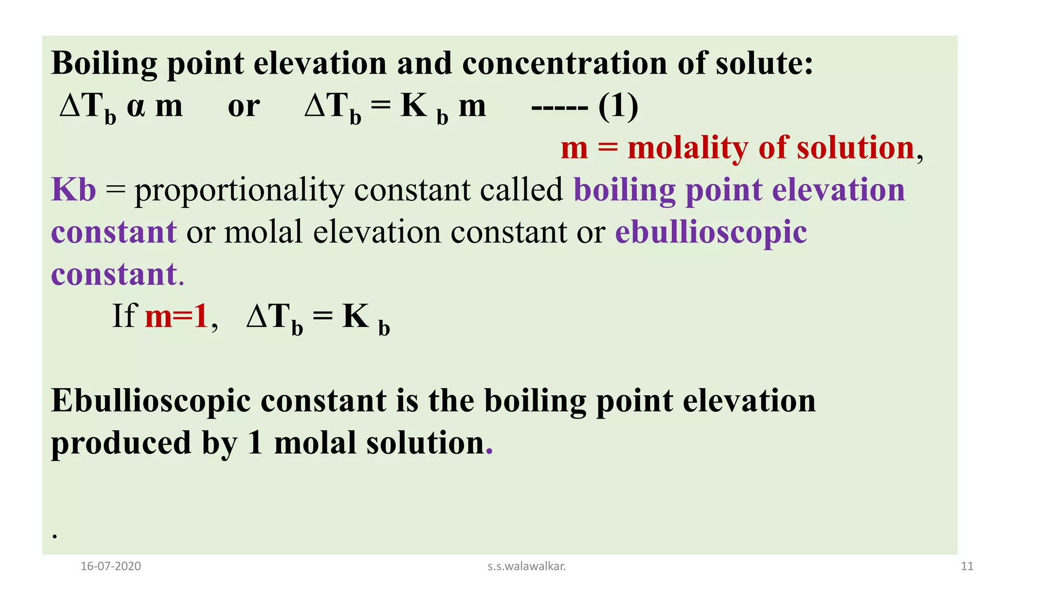 Solutions | Boiling point elevation | Chemistry Class 12 | By. Mrs ...