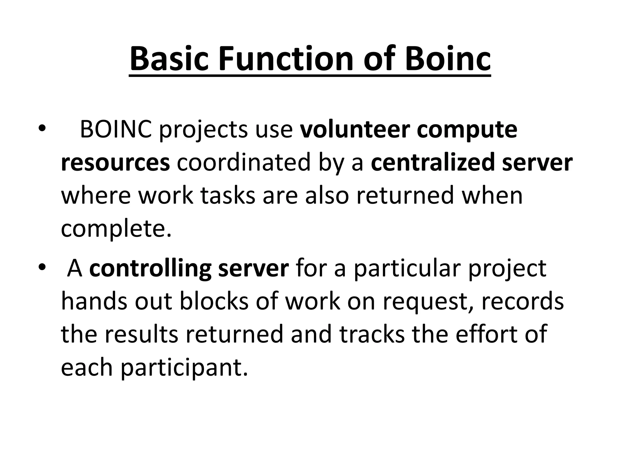 What is BOINC? How Does it Work | PPTX
