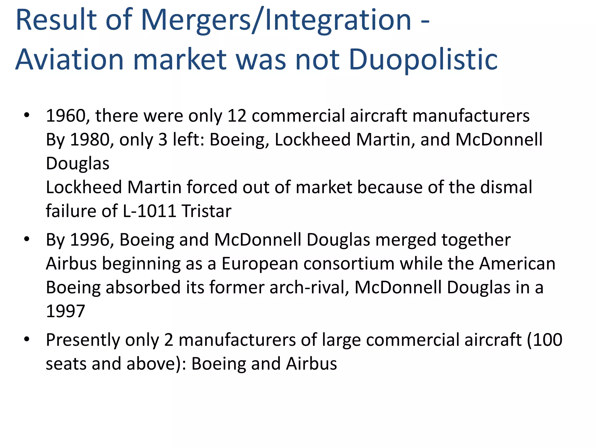 Boing Vs Airbus Duopoly | PPTX