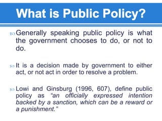 Introduction to Policy Analysis | PPTX