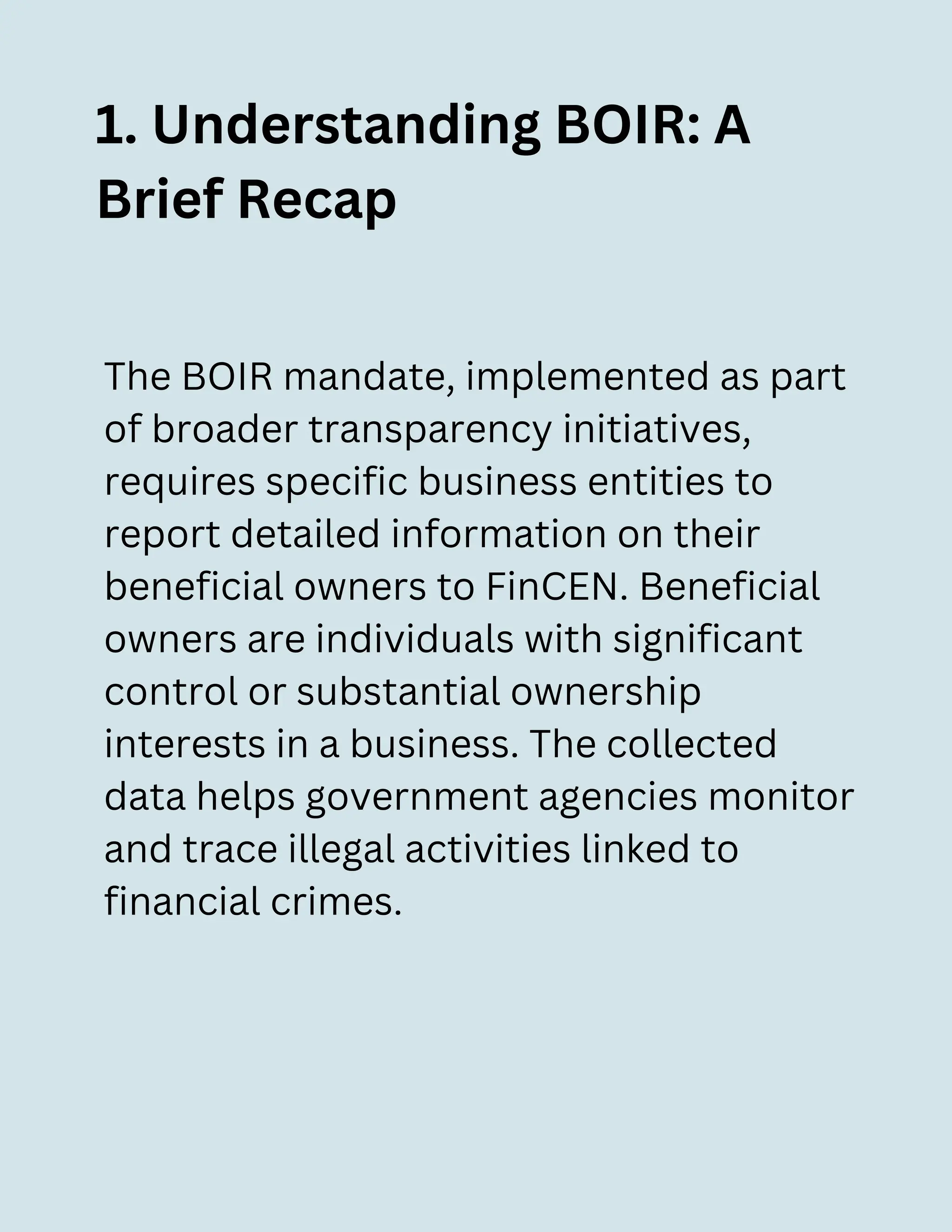 Understanding BOIR: Your Guide to Beneficial Ownership | PDF
