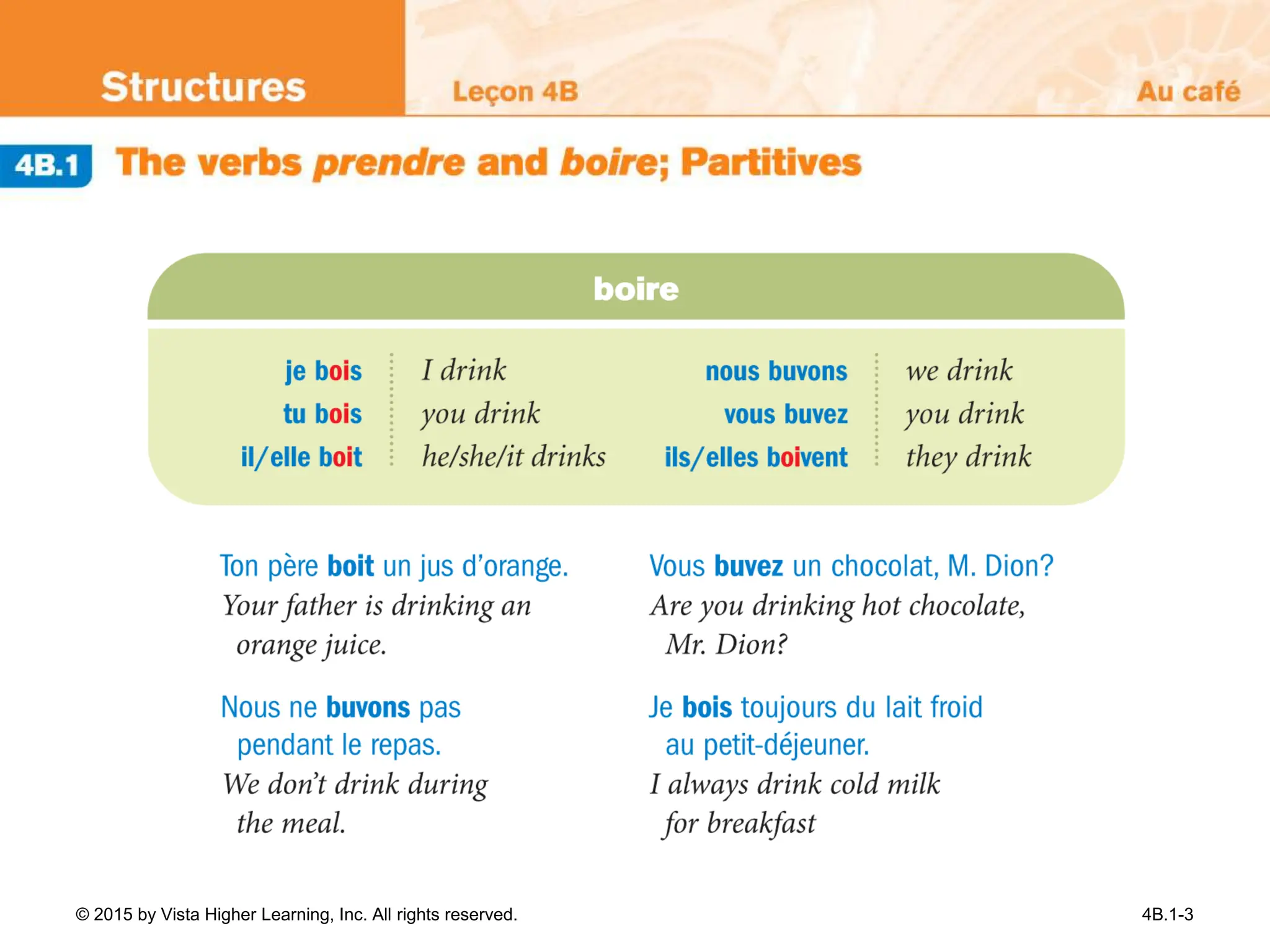 verbe boire et verbe prendre et partitifs.ppt