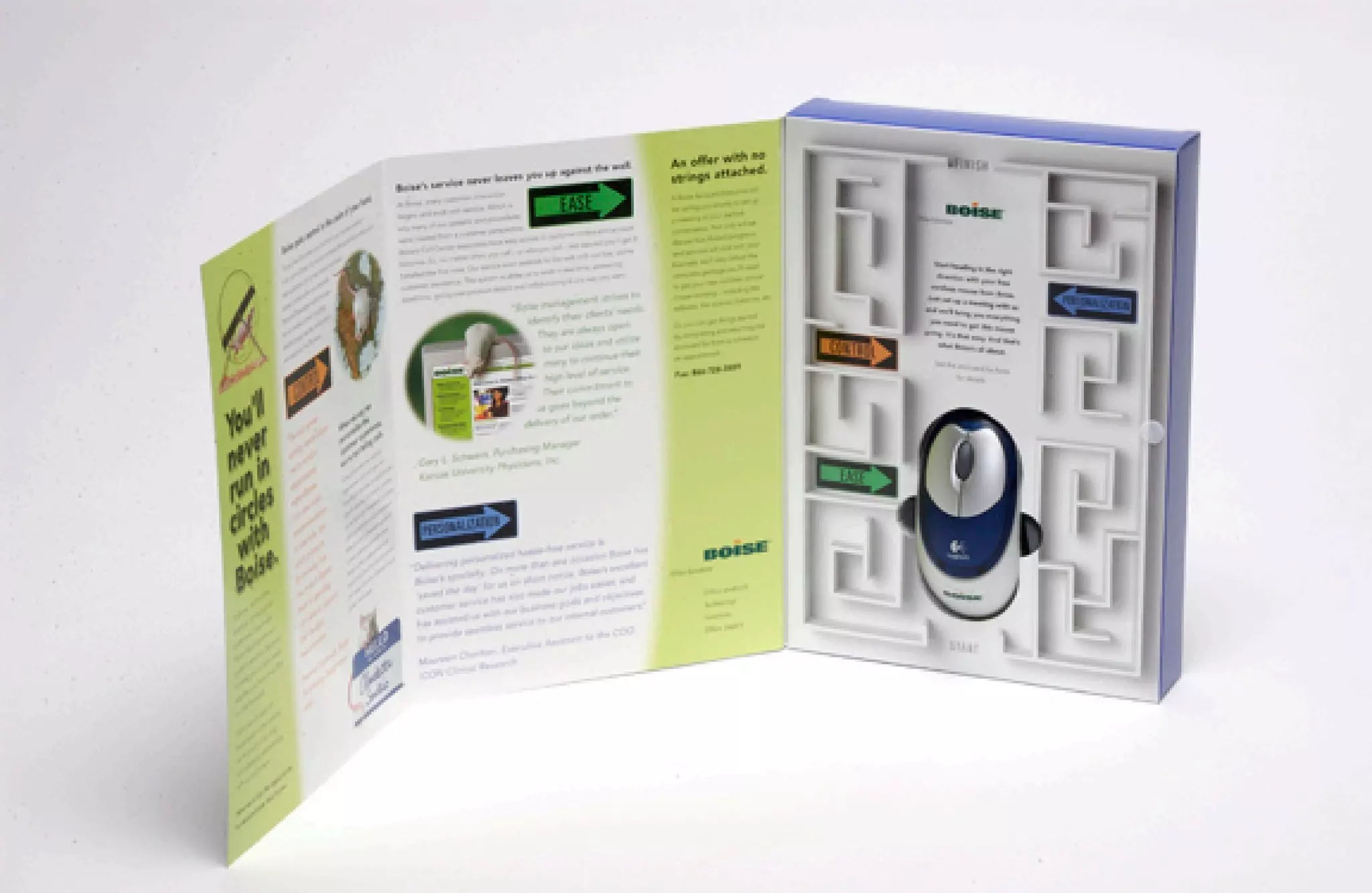 Boise direct mail campaign box with mouse inside by sneller | PPT