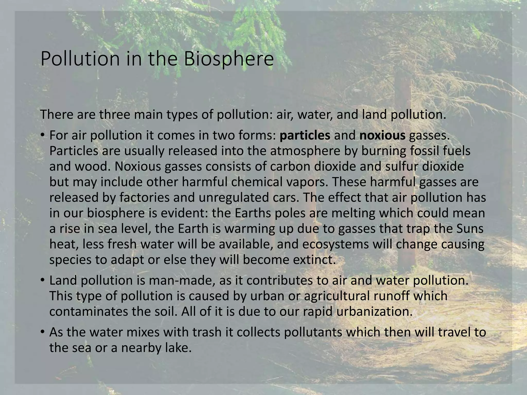 Biosphere and hydrosphere | PPTX