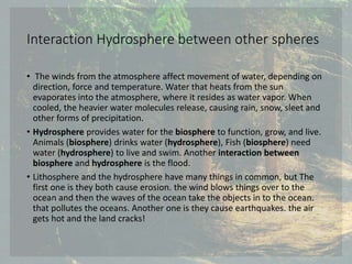 Biosphere and hydrosphere | PPTX