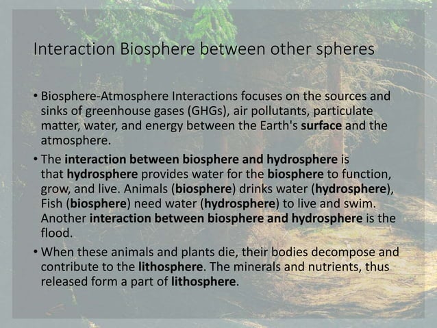 Biosphere and hydrosphere | PPT