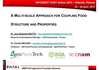 Food structure and Propierties - INFOGEST, 2013 | PPT