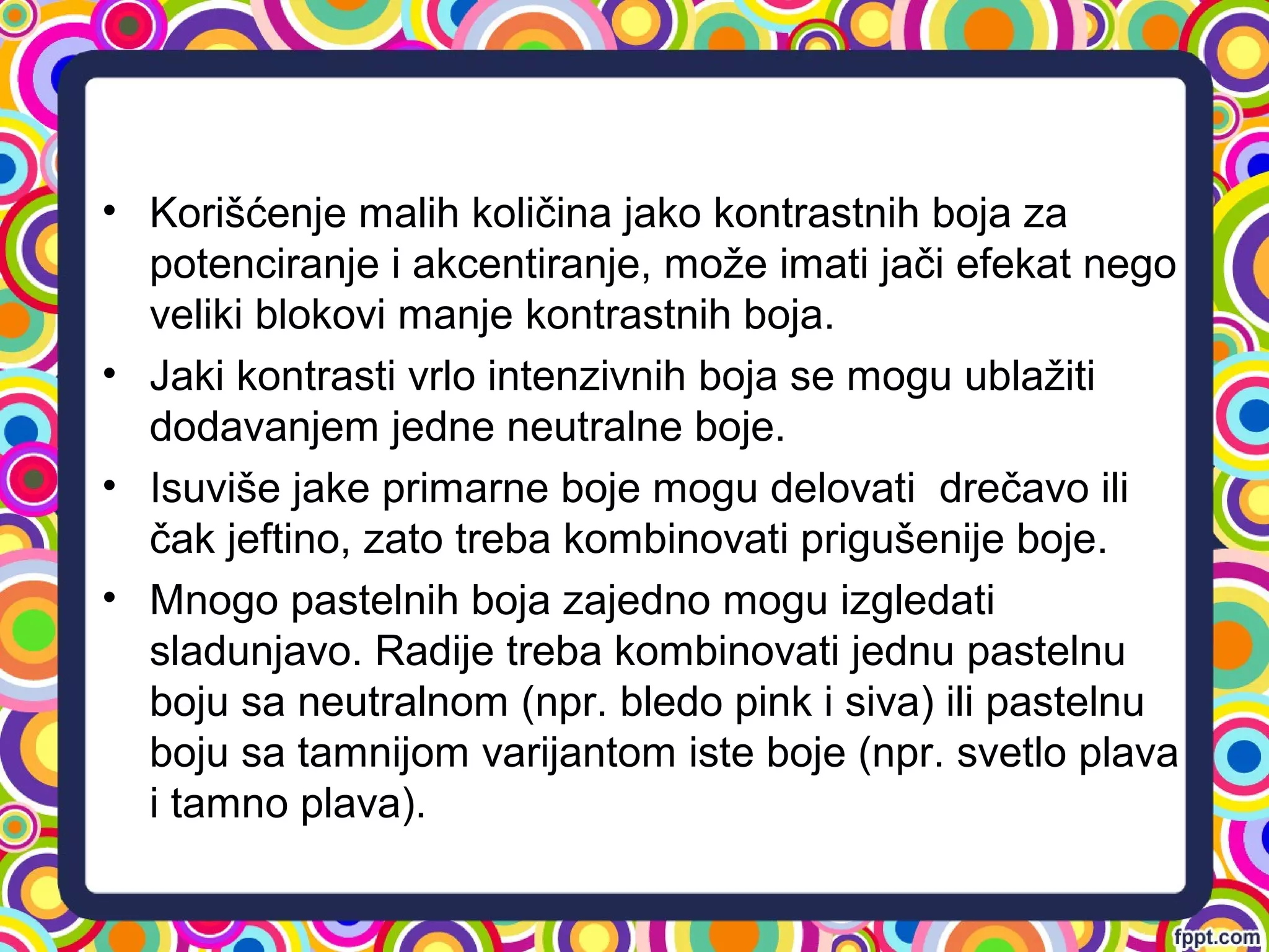 Boja i modni dizajn | PPT
