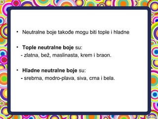 Boja i modni dizajn | PPT