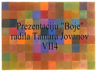 Boje | PPT