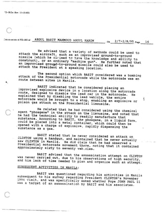 Operation Bojinka dossier | PDF