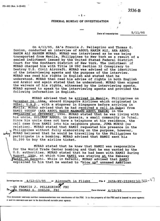 Operation Bojinka dossier | PDF