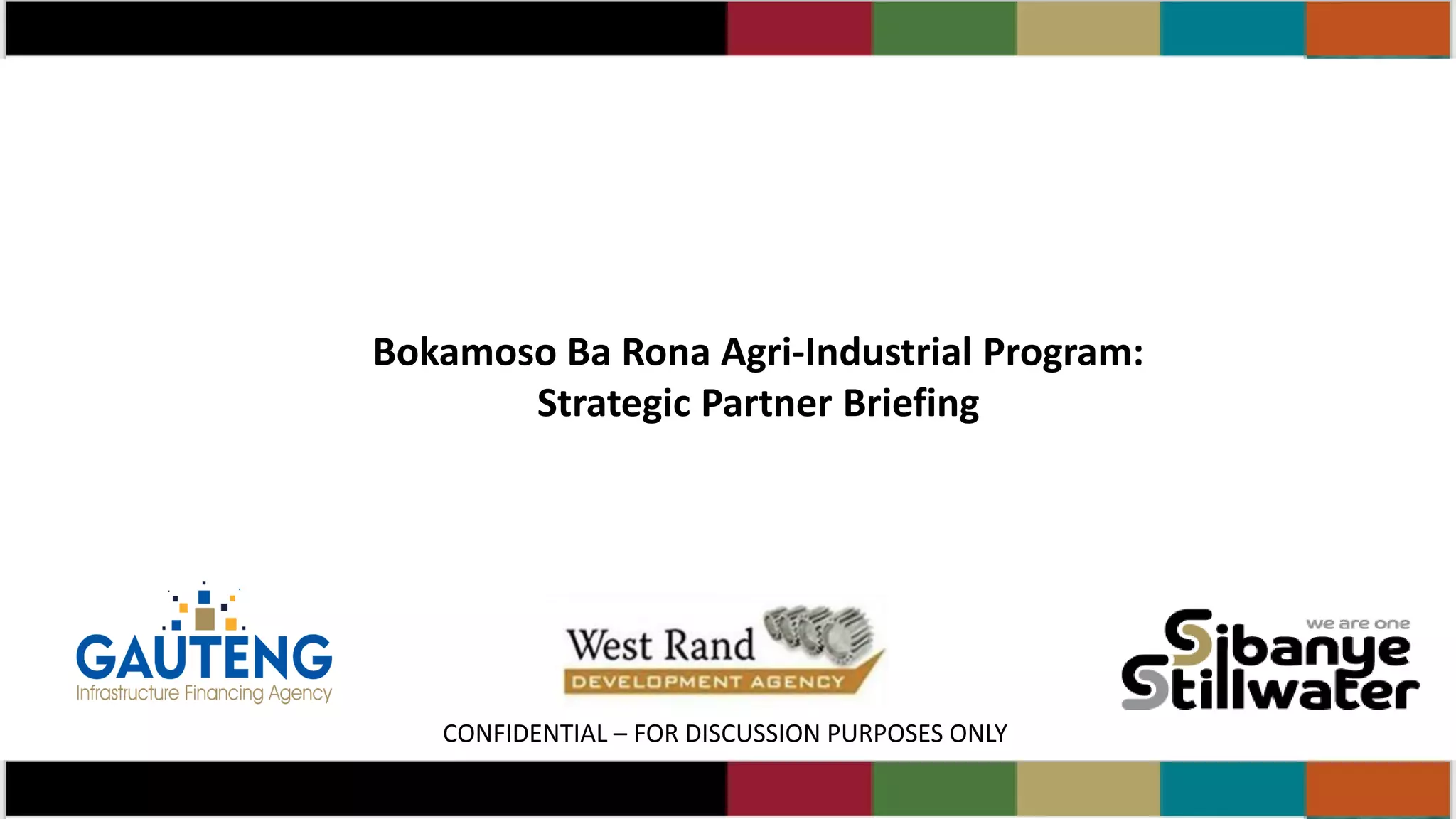 Bokamoso ba rona-agri-briefing-presentation | PDF | Agriculture ...