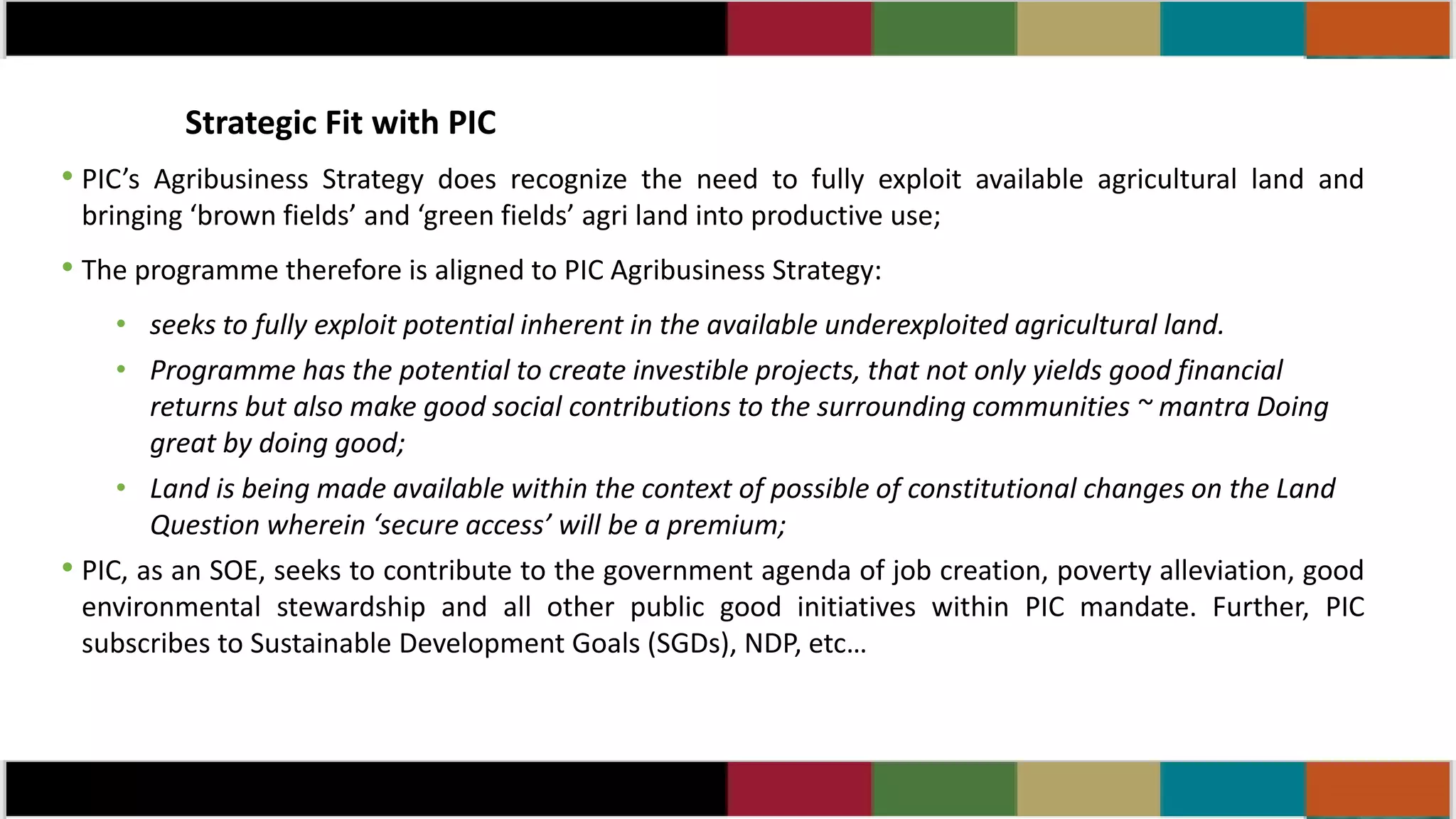 Bokamoso ba rona-agri-briefing-presentation | PDF | Agriculture ...