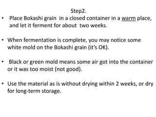 Making Bokashi at ECO City Farms | PDF