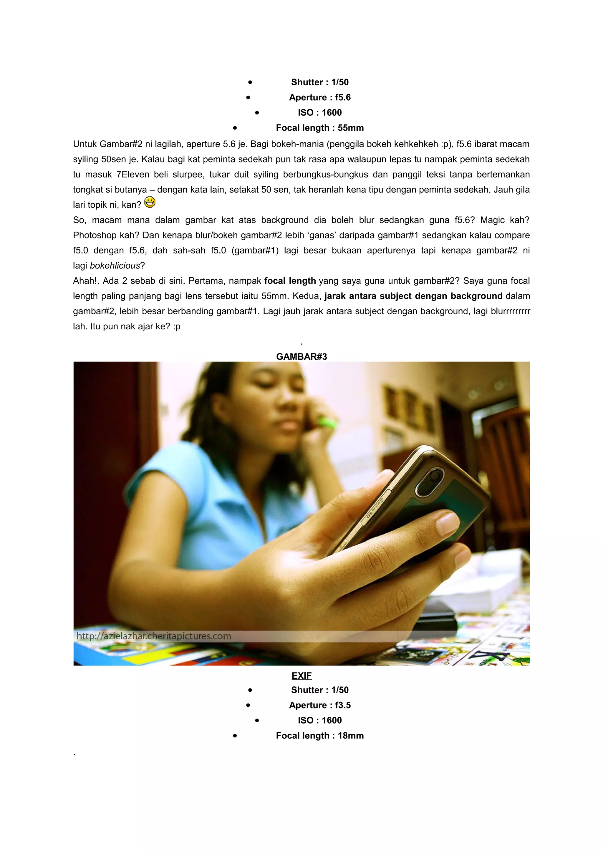 'BOKEH" dengan hanya kit lens ! | PDF